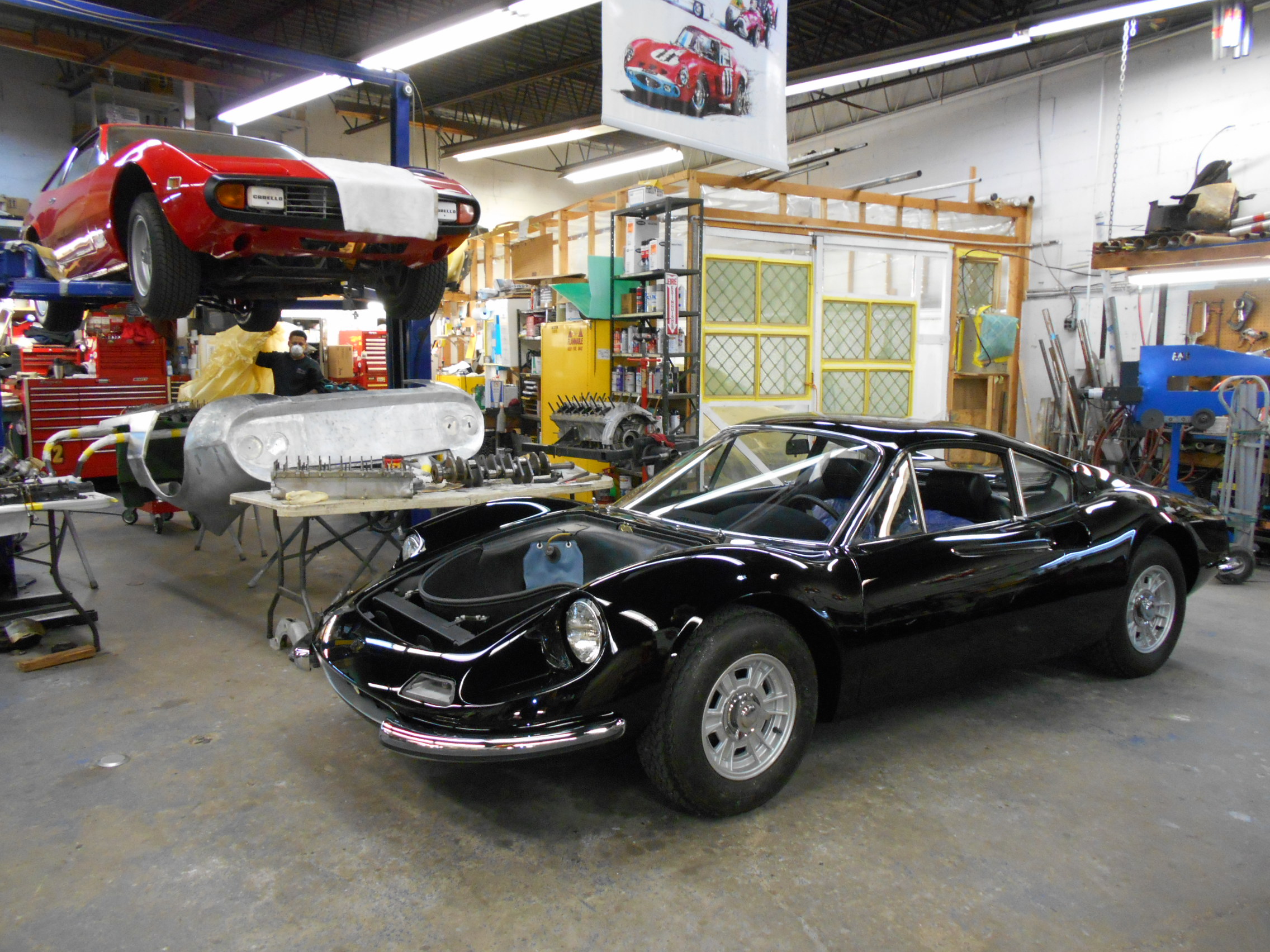 ferrari 206 gt restoration, vintage ferrari restoration, classic car ...