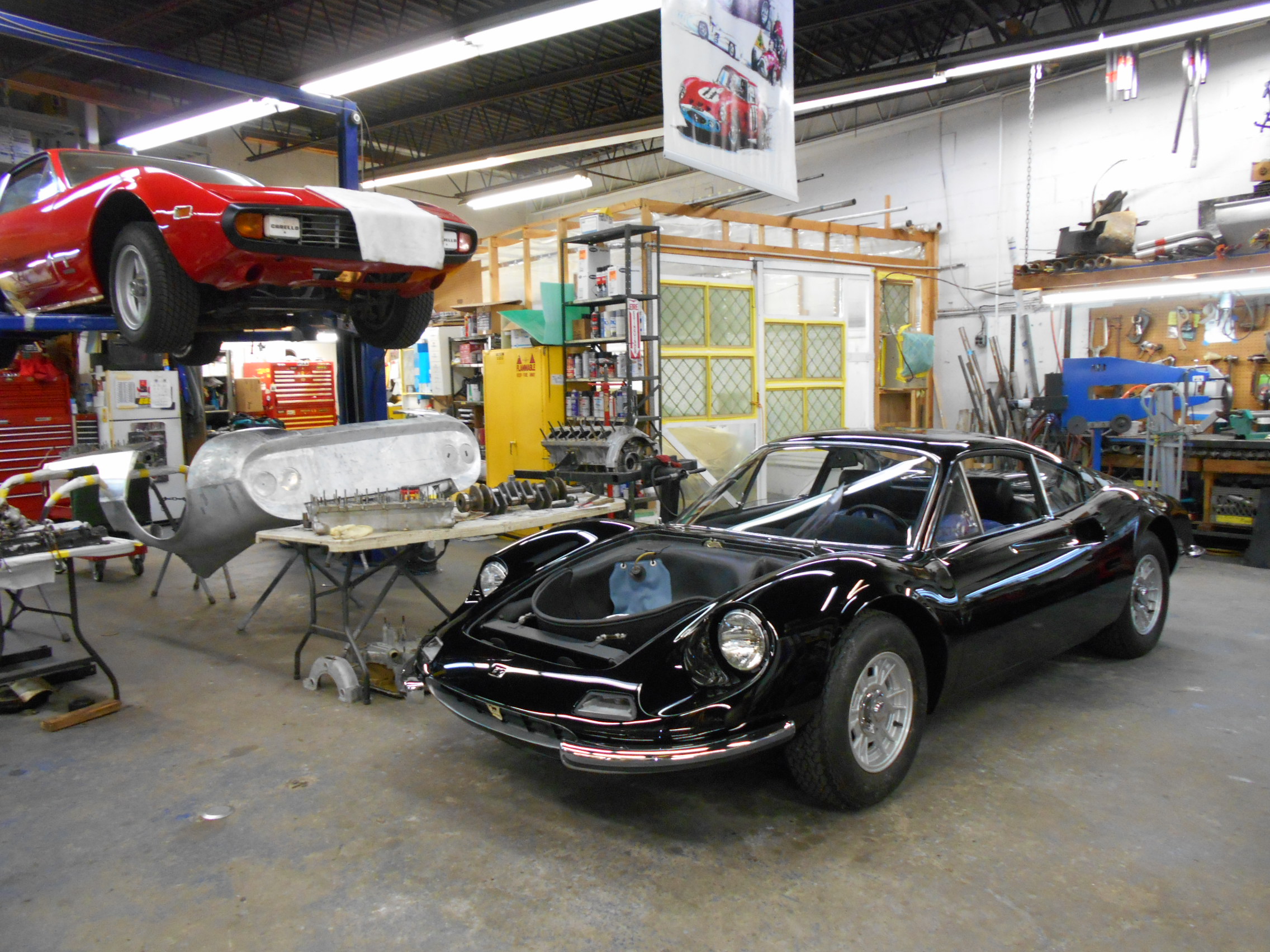 ferrari 206 gt restoration, vintage ferrari restoration, classic car ...